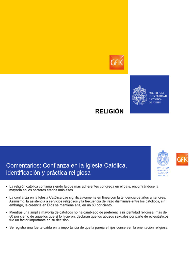 Resultados Encuesta Nacional Bicentenario UC GfkAdimark 2018 Capítulo ... Resultados Encuesta Nacional Bicentenario UC GfkAdimark 2018 Capítulo ...
