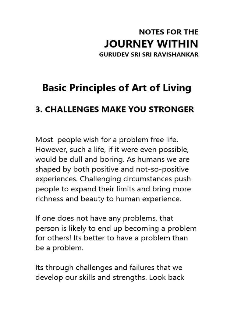 Challenges Make You Stronger | PDF