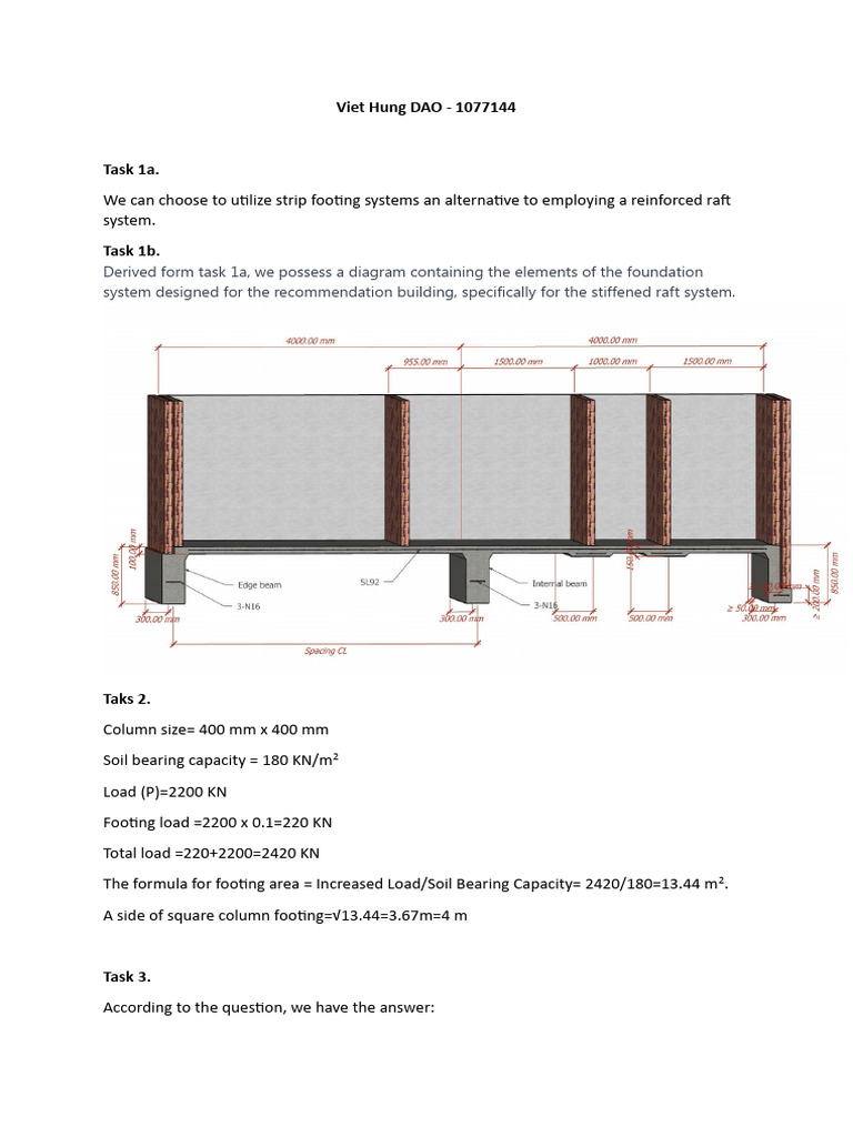 Answer Sheet - Task Assessment Riicwd501e | PDF | Deep Foundation | Building Engineering