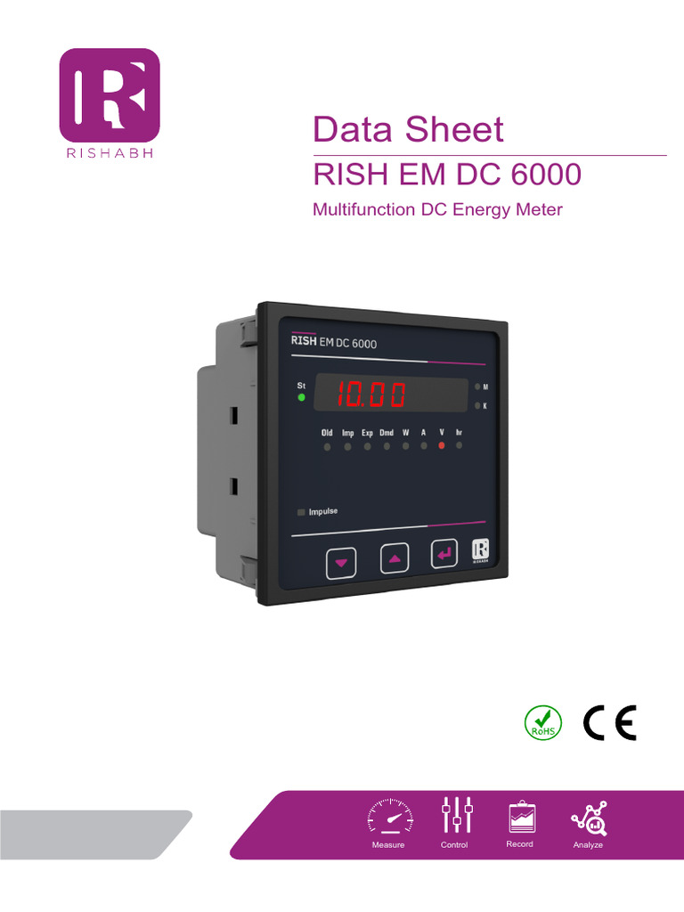 EMDC Datasheet - EM - DC - 6000 - Reve | PDF | Relay | Power Supply