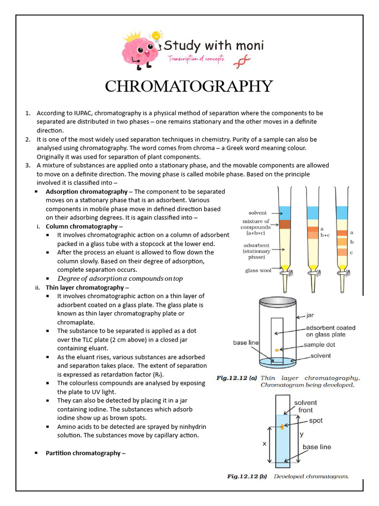 CHROMATOGRAPHY | PDF | Chromatography | Thin Layer Chromatography