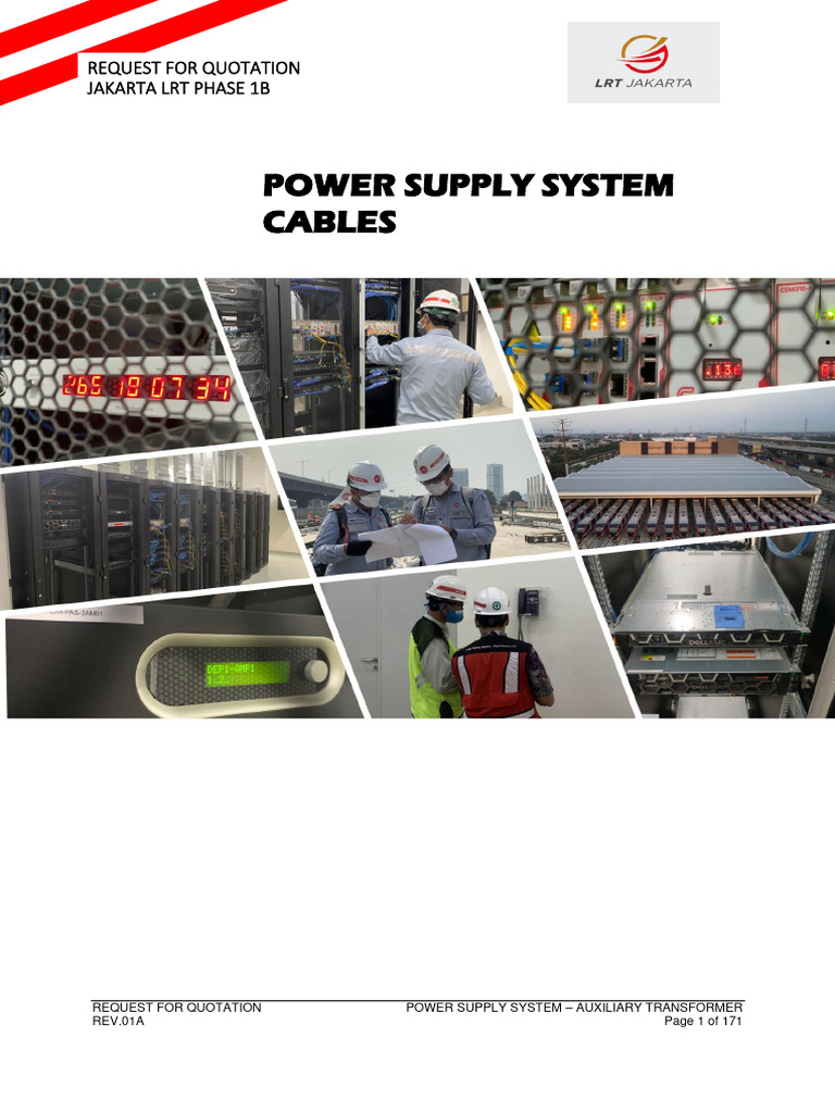 Power Supply System Cable - JKT LRT Phase B | PDF | Electromagnetic ...