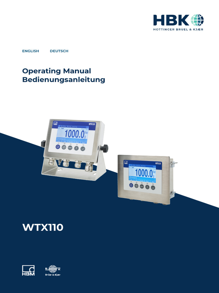 HBM WTX Manual | PDF | Electrical Connector | Safety
