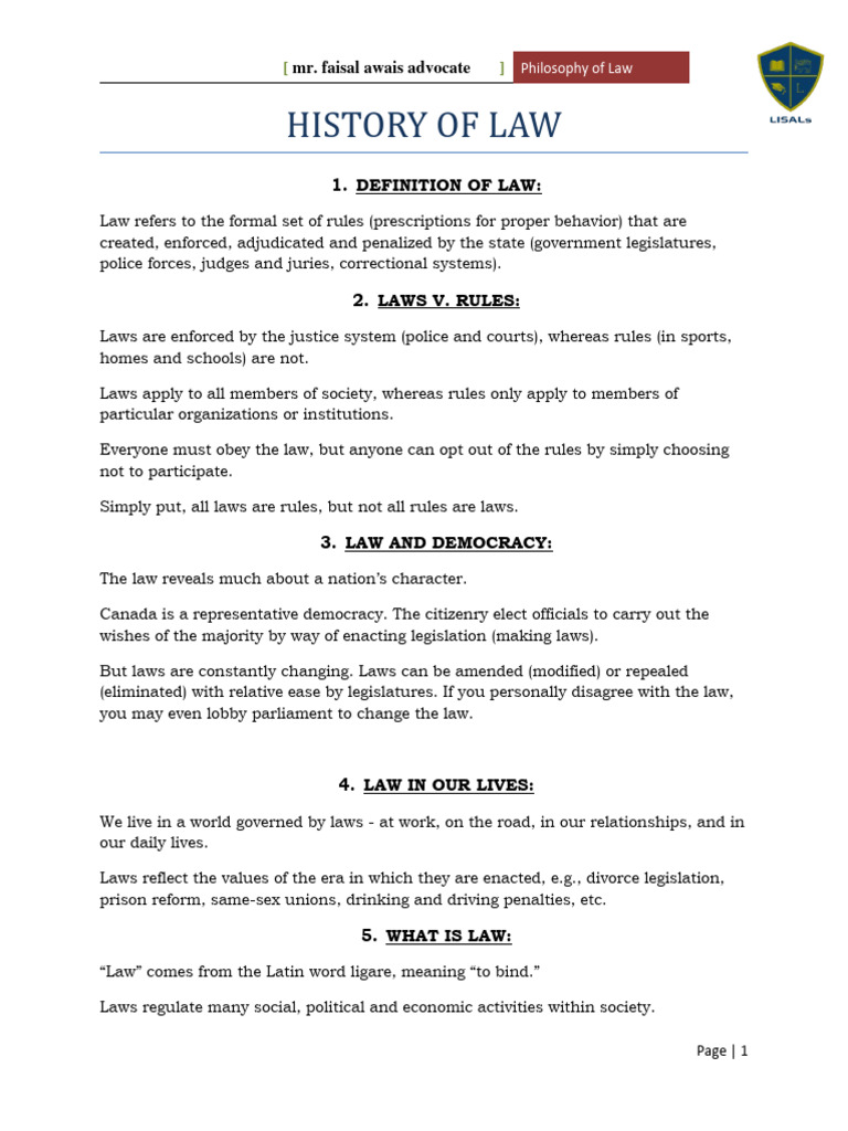 History of Law | PDF | Trials | Justice