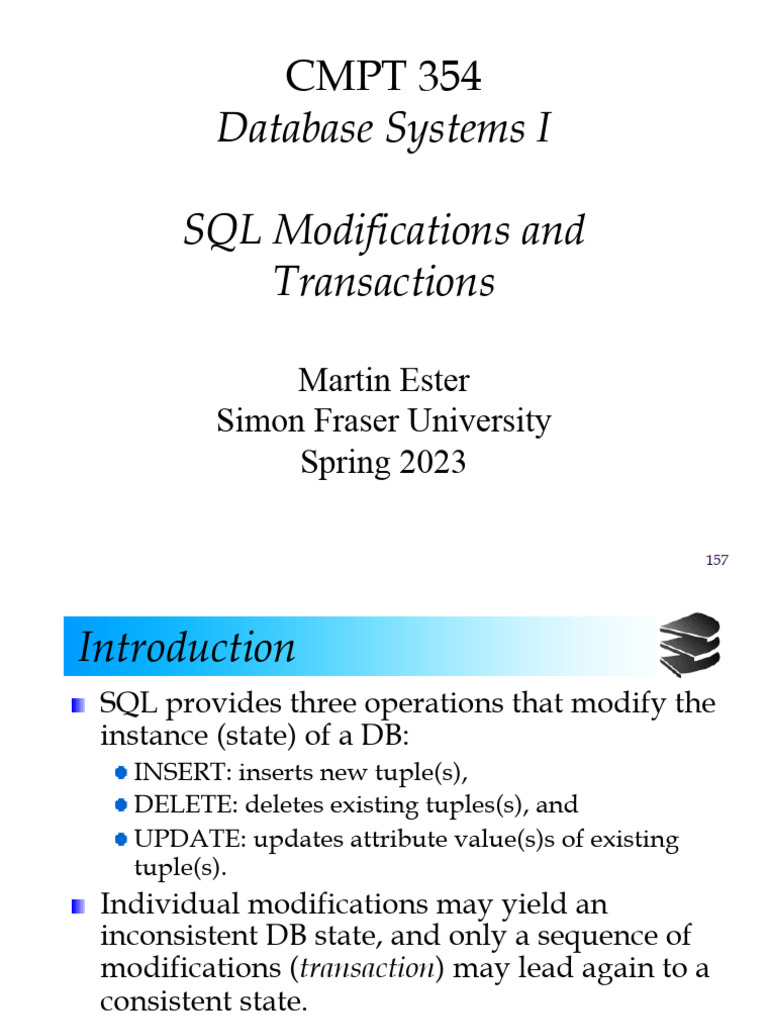 5 SQLModifications | PDF | Database Transaction | Computing