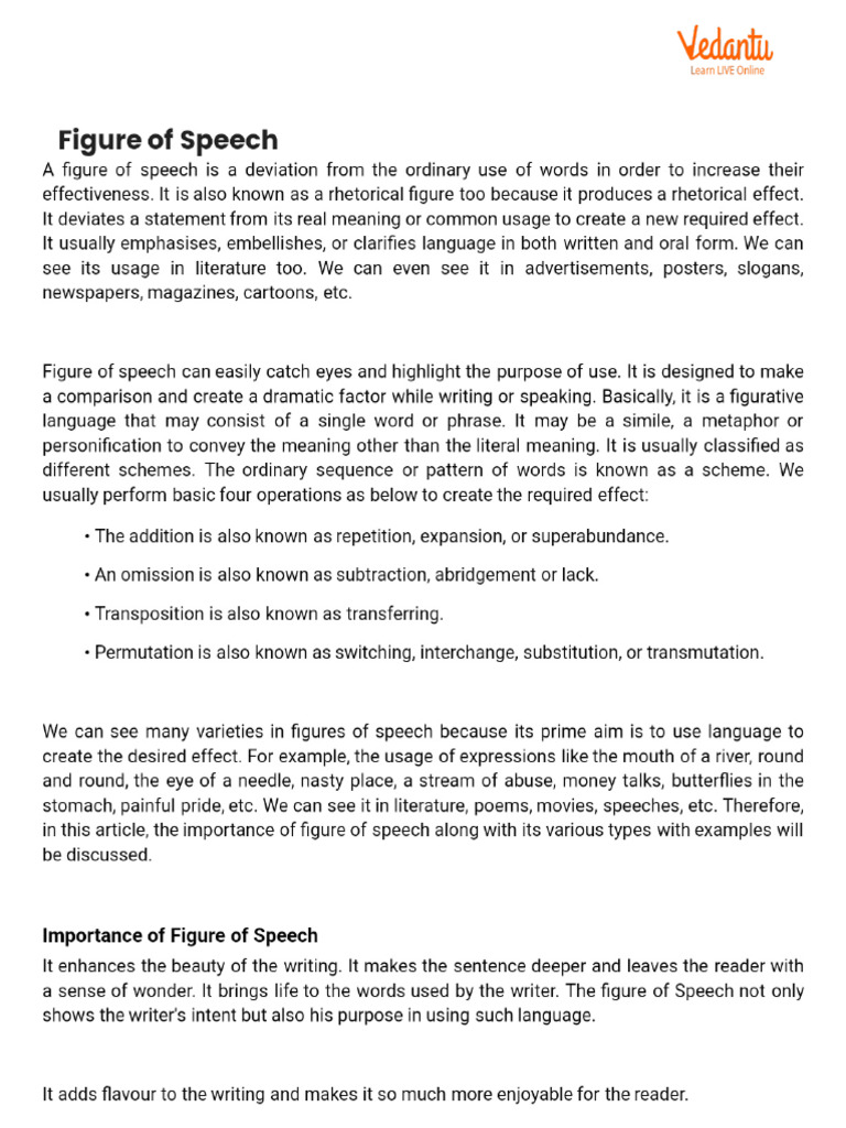 Figure of Speech | PDF