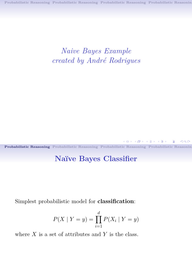 Nbayes Example | PDF | Bayesian Inference | Statistical Classification
