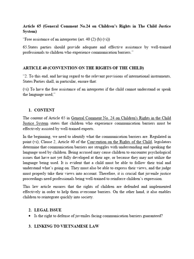 BÀI TẬP JCJ BẢN TIẾNG ANH | PDF | Children's Rights | Justice