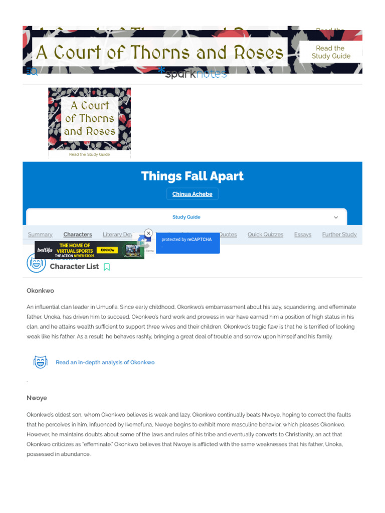 Character Analysis in Things Fall Apart | PDF