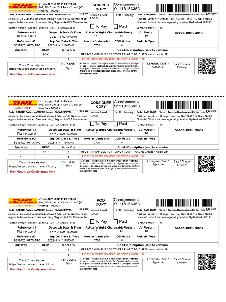 UPS Receipt | PDF | Bill Of Lading | Legal Liability