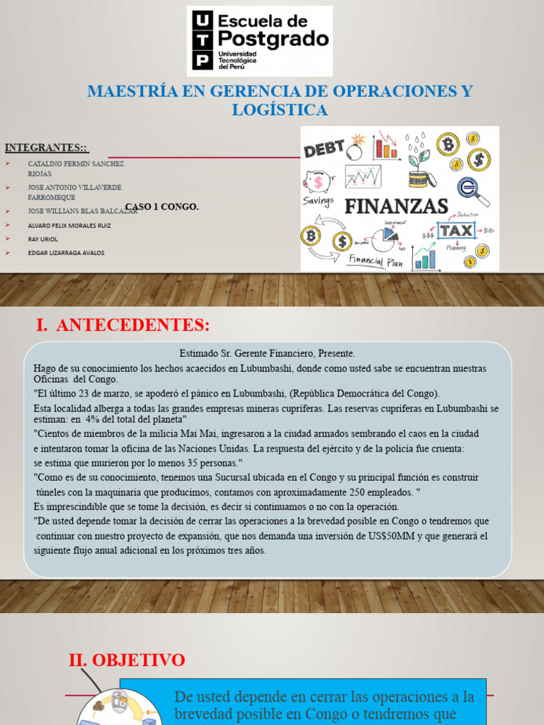 Maestría en Gerencia de Operaciones y Logística - Finanzas V1 | PDF ...