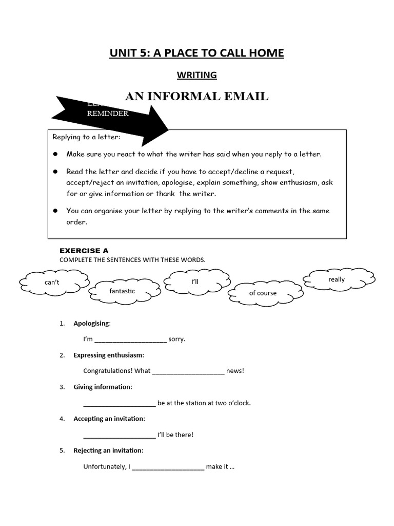 Unit 5 - Writing | PDF