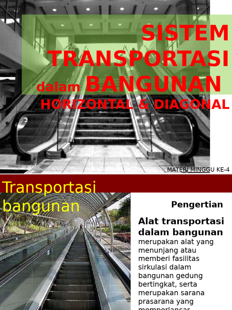 Sistem Transportasi Bangunan: Tangga & Ramp | PDF