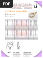 DIN 580 Lifting Eye Bolts Guide | PDF | Metalworking | Building Engineering