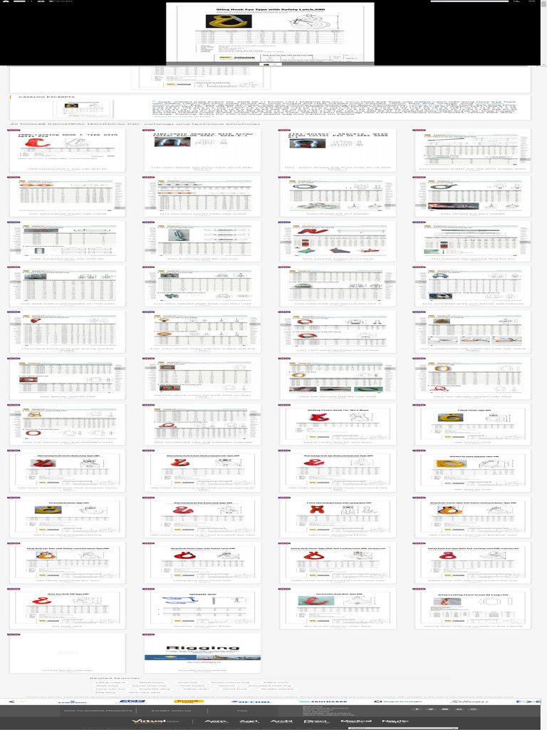 Lifting Sling Hook Eye Type - TOOLEE INDUSTRIAL TECHNICAL INC. - PDF Catalogs - Technical ...