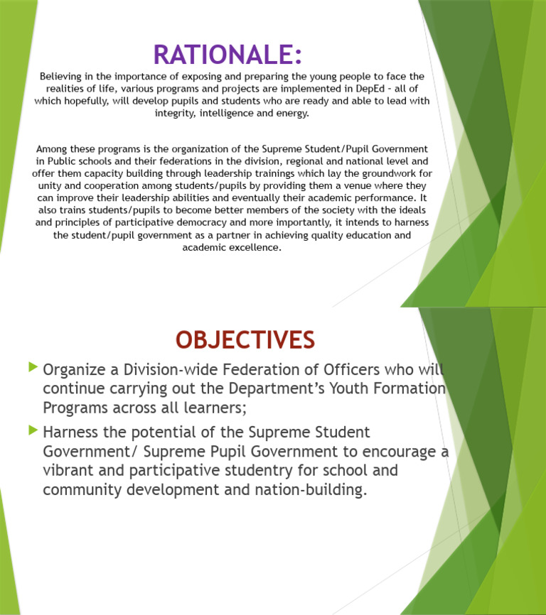 Election Rationale and Objectives | PDF