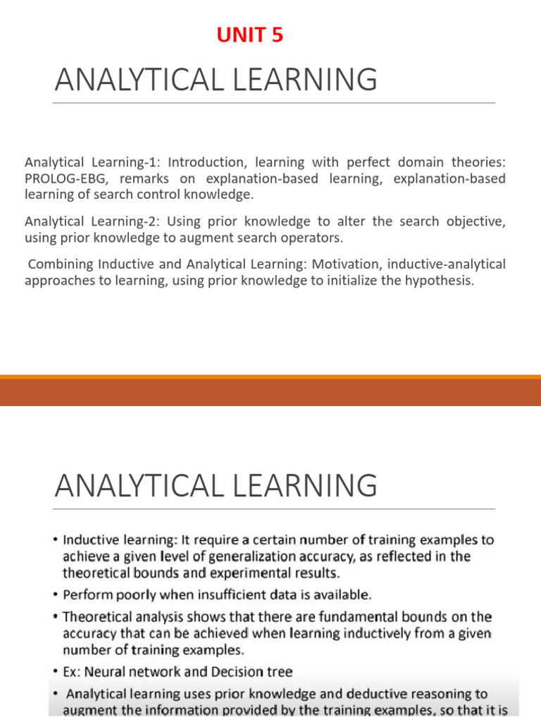 ML Unit-5 | PDF | Theory | Learning