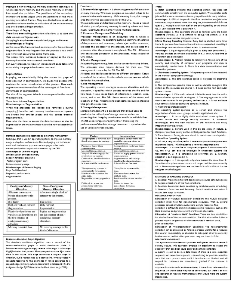 Operating System | PDF | Operating System | Process (Computing) Operating System | PDF | Operating System | Process (Computing)