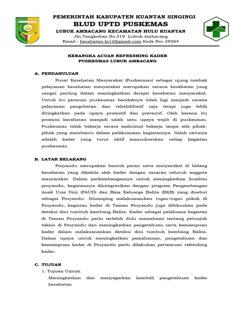 Kak Refresing Kader | PDF