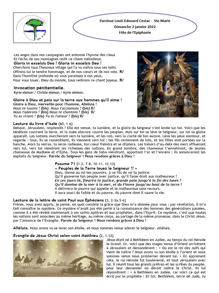 Épiphanie 2022 : Les Rois Mages | PDF | Rois mages | Jésus