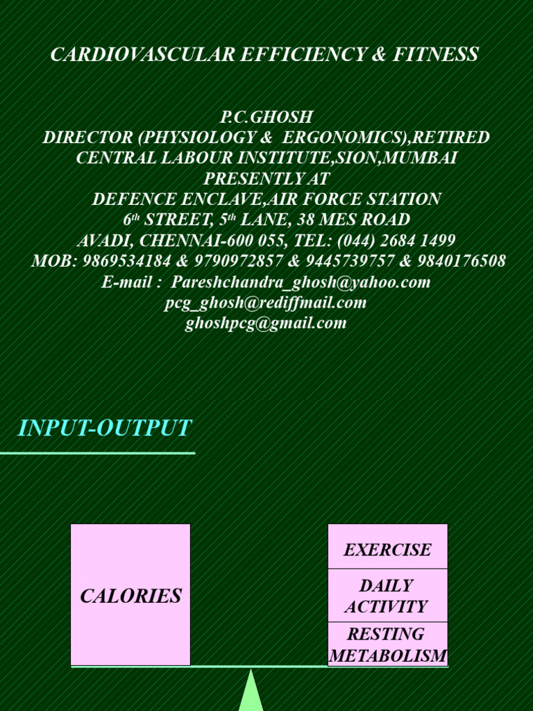 PCG (Cardiovascular Efficiency & Fitness) | PDF | Aerobic Exercise ...