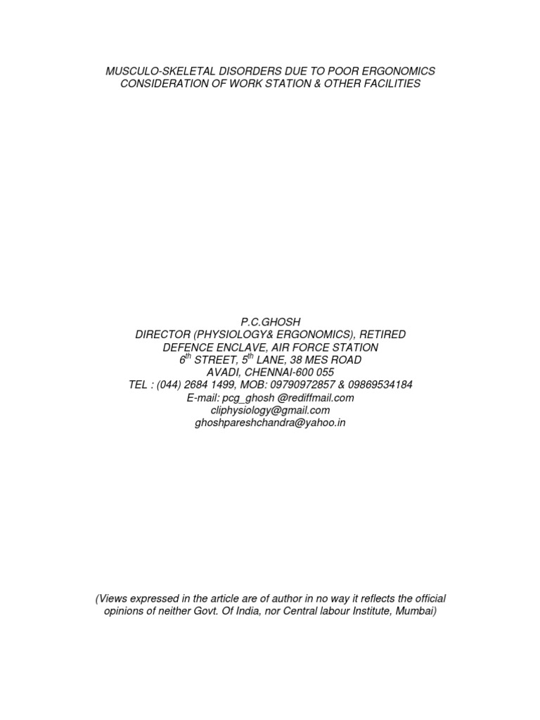 PCG (Common Muskelo Skeletal Syndromes & Disorders) | PDF