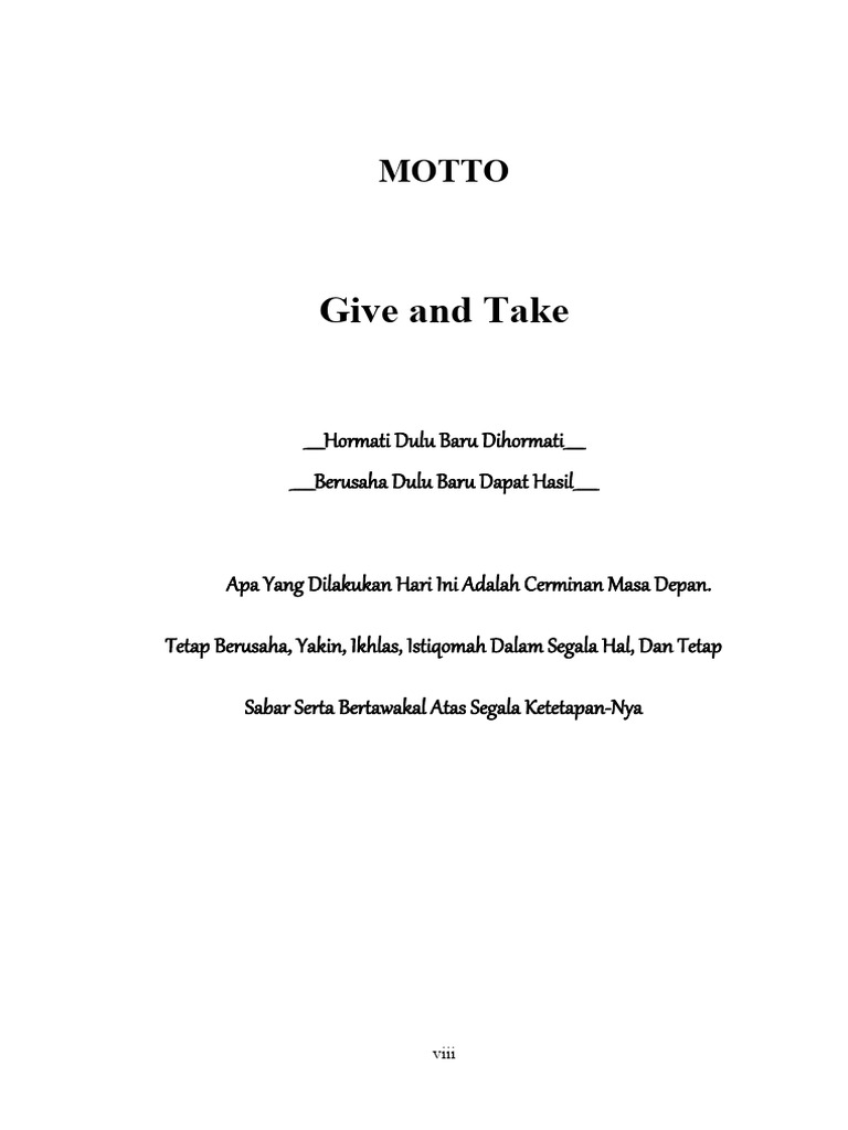Halaman Motto | PDF