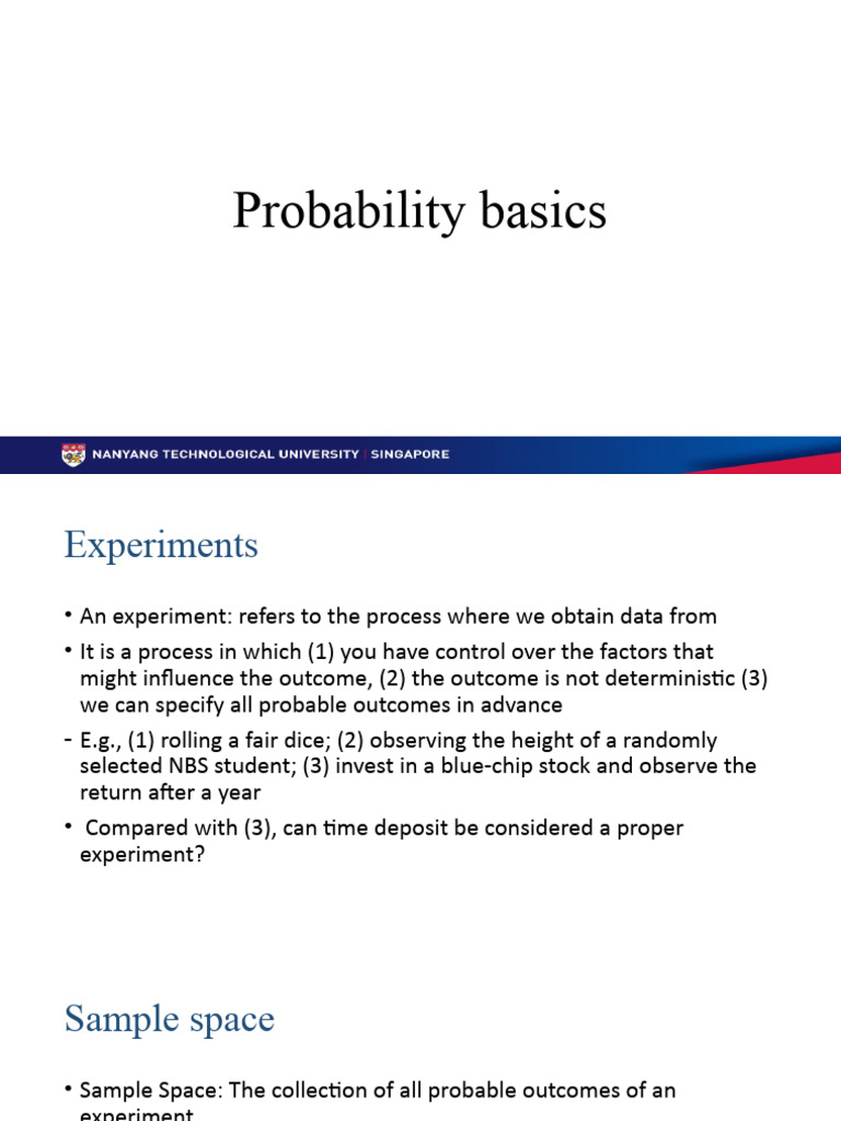 Understanding Sample Space and Events | PDF