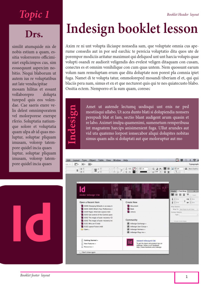 Indesign Booklet | PDF