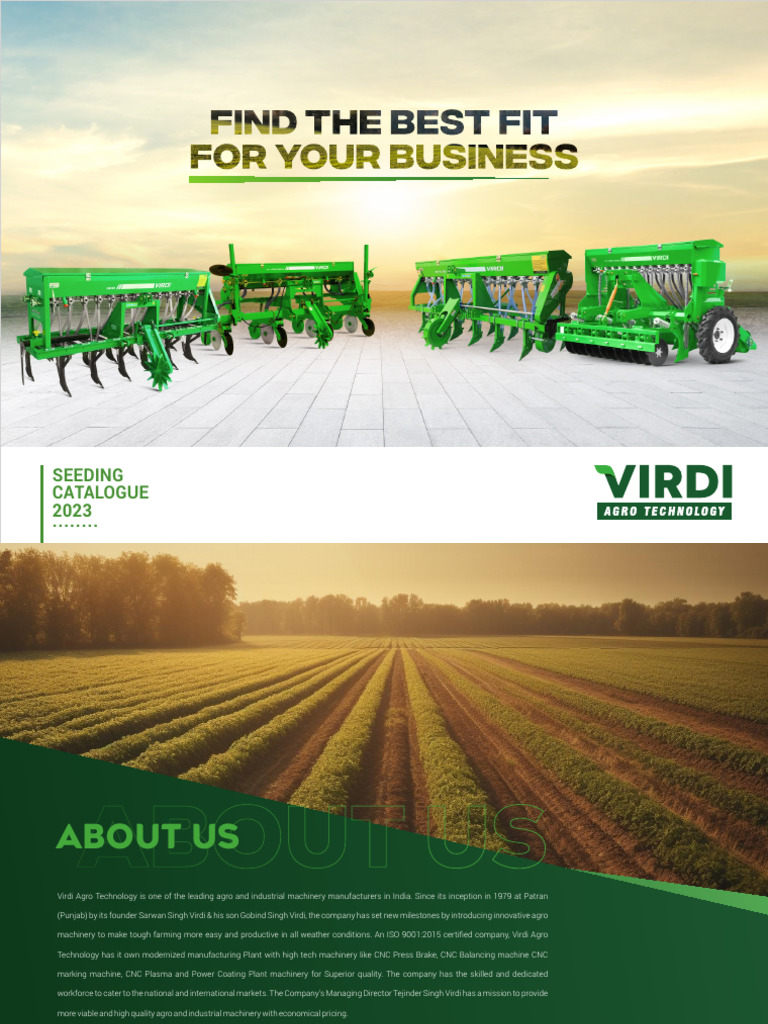 Seeding Catalogue | PDF | Sowing | Tractor