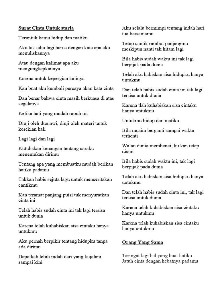 Surat Cinta Dan Perpisahan Emosional Pdf