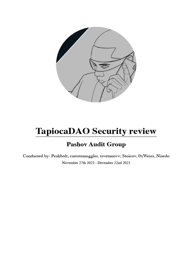 TapiocaDAO Security Review Report | PDF | Vulnerability (Computing) | Prices