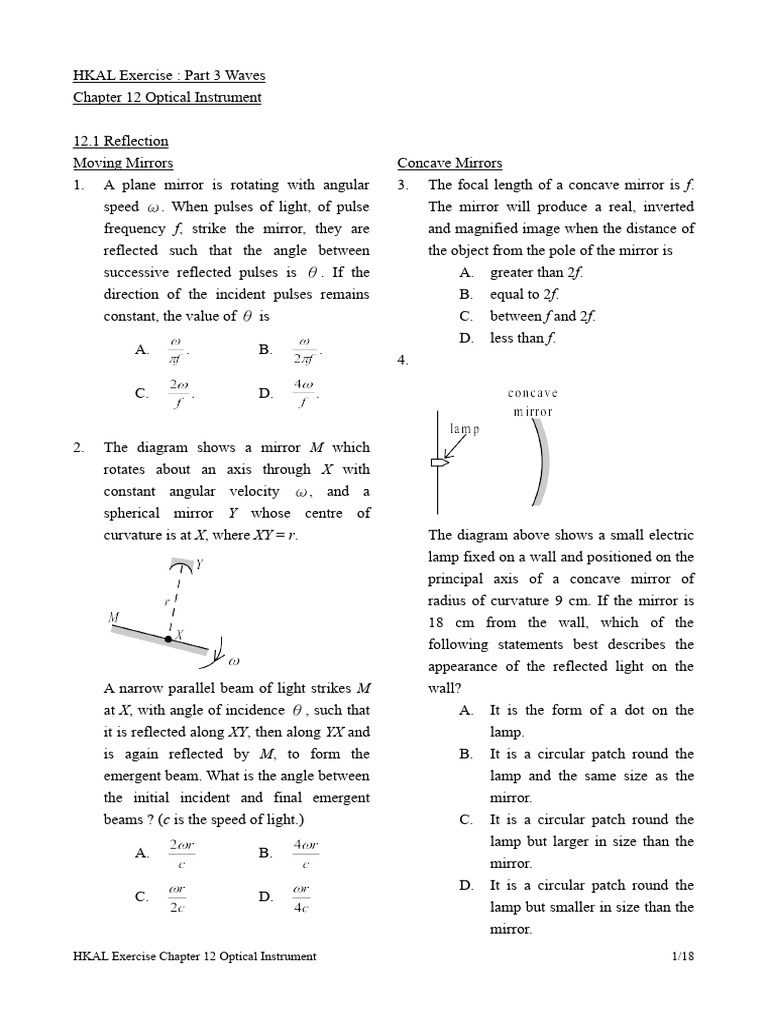 12_Optical Instrument_exercise | PDF 12_Optical Instrument_exercise | PDF