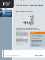 Siemens Betagard 5SL MCB Overview | PDF | Switch | Electrical Engineering