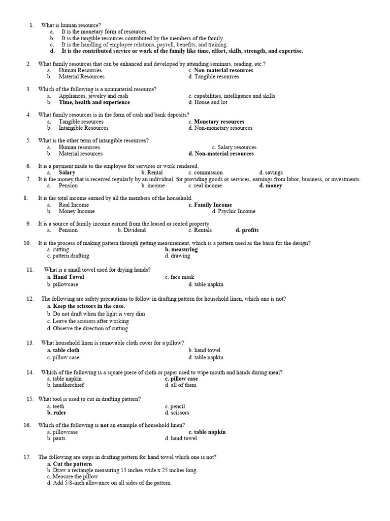 Tle Reviewer Quarter II | PDF | Food Preservation | Income