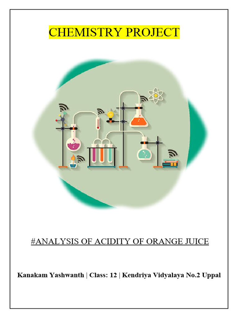 Chemistry Project | PDF | Titration | Chemistry