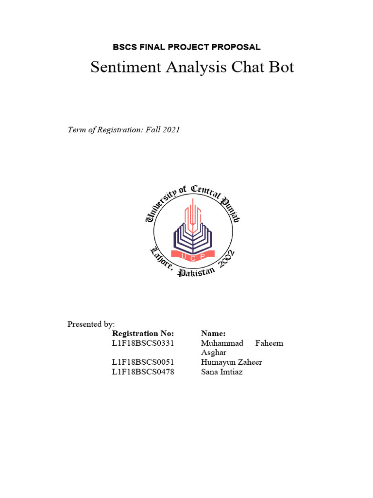 Sentiment Analysis Chatbot | PDF