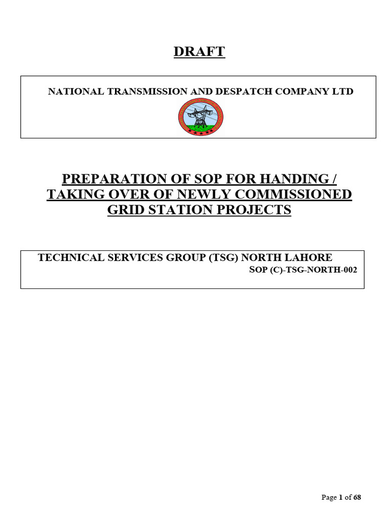 Draft For SOP For Grids | PDF