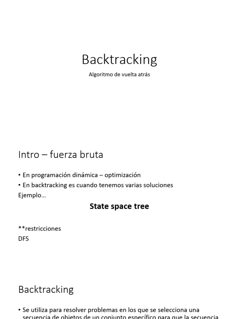 Backtracking | PDF