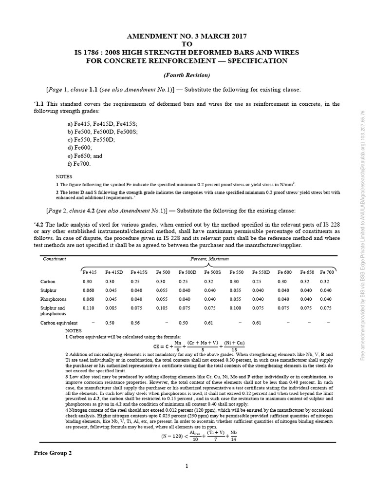 1786 Amendments 3 | PDF | Civil Engineering | Materials Science