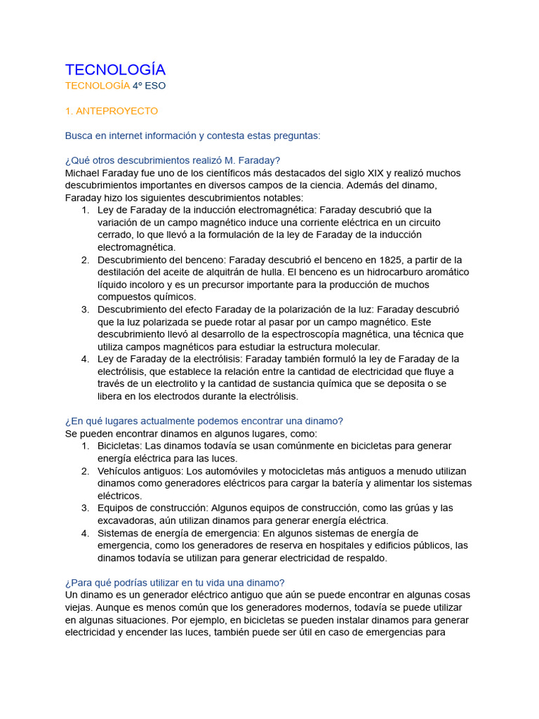 Anteproyecto TEC | PDF