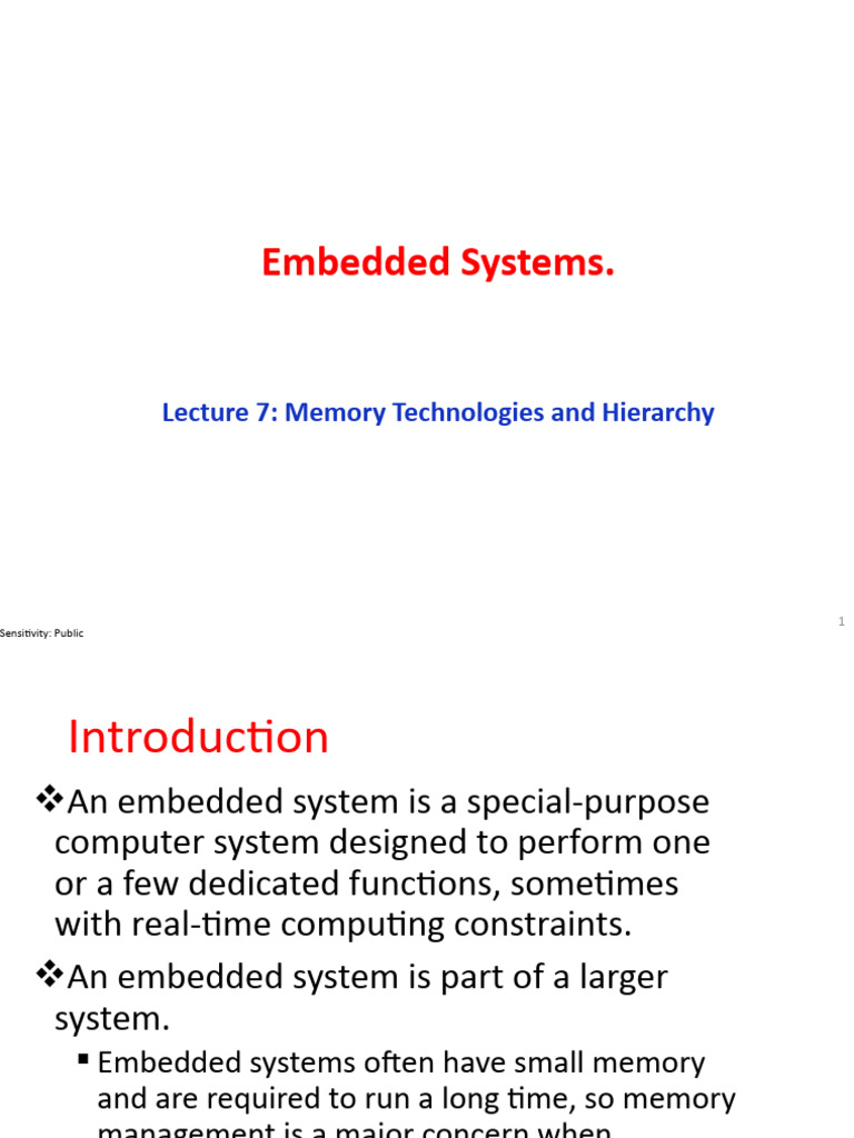 Lecture6-Memory - Good Lecture | PDF | Random Access Memory | Read Only Memory