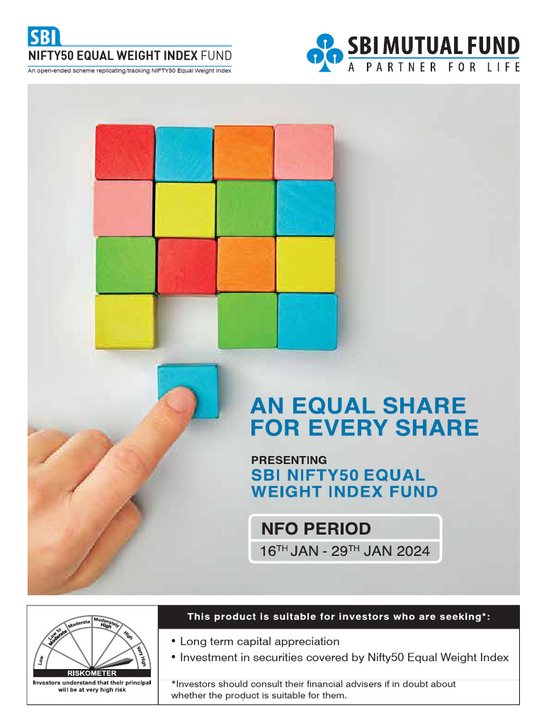 Sbi Nifty50 Equal Weight Index Fund Leaflet 1 | PDF | Stock Market ...