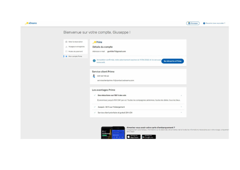 Annulation Edreams Prime | PDF