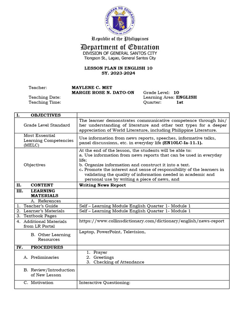 English 10-Q1-W1D1 | PDF