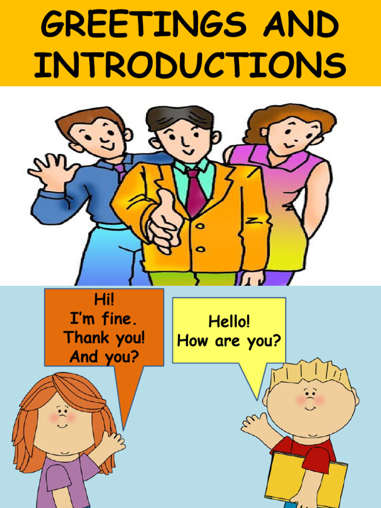 Greetings and Introductions | PDF