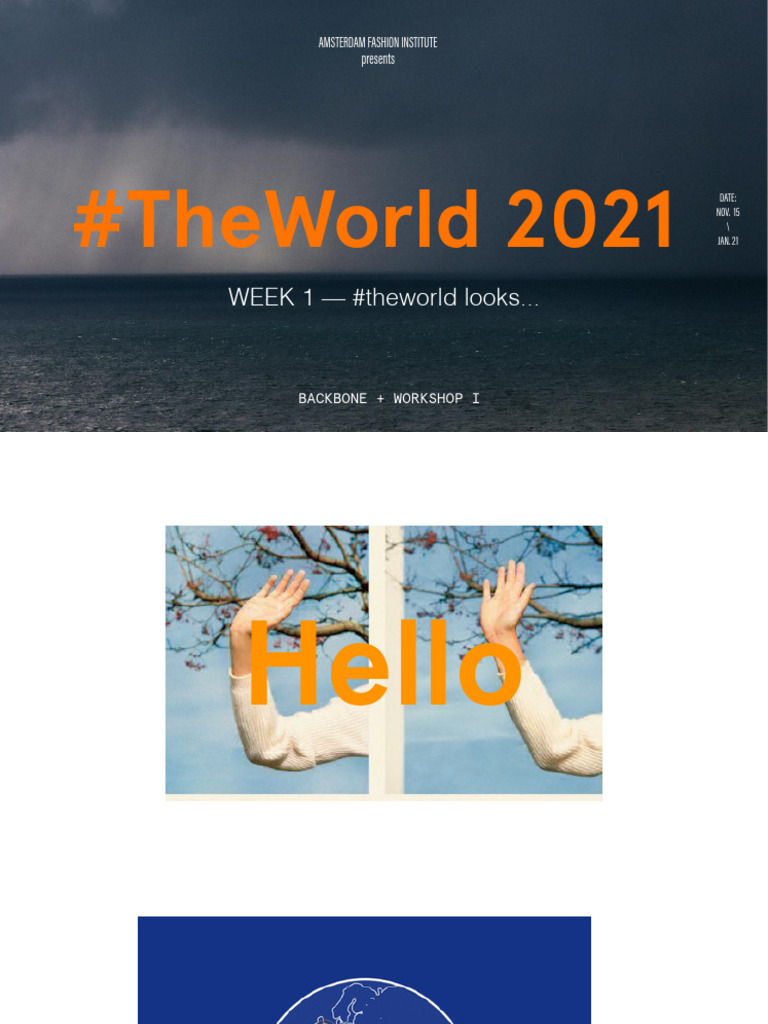Lesson 1A Week 1 - Theworld INT 2021 | PDF
