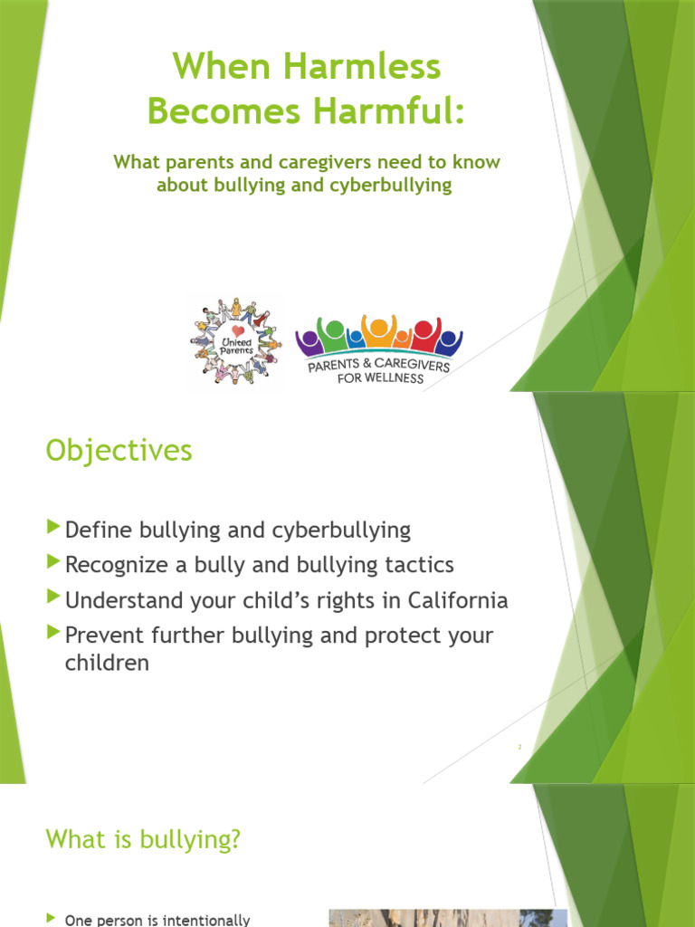 Parent Bullying Presentation Imperial | PDF | Bullying | Cyberbullying