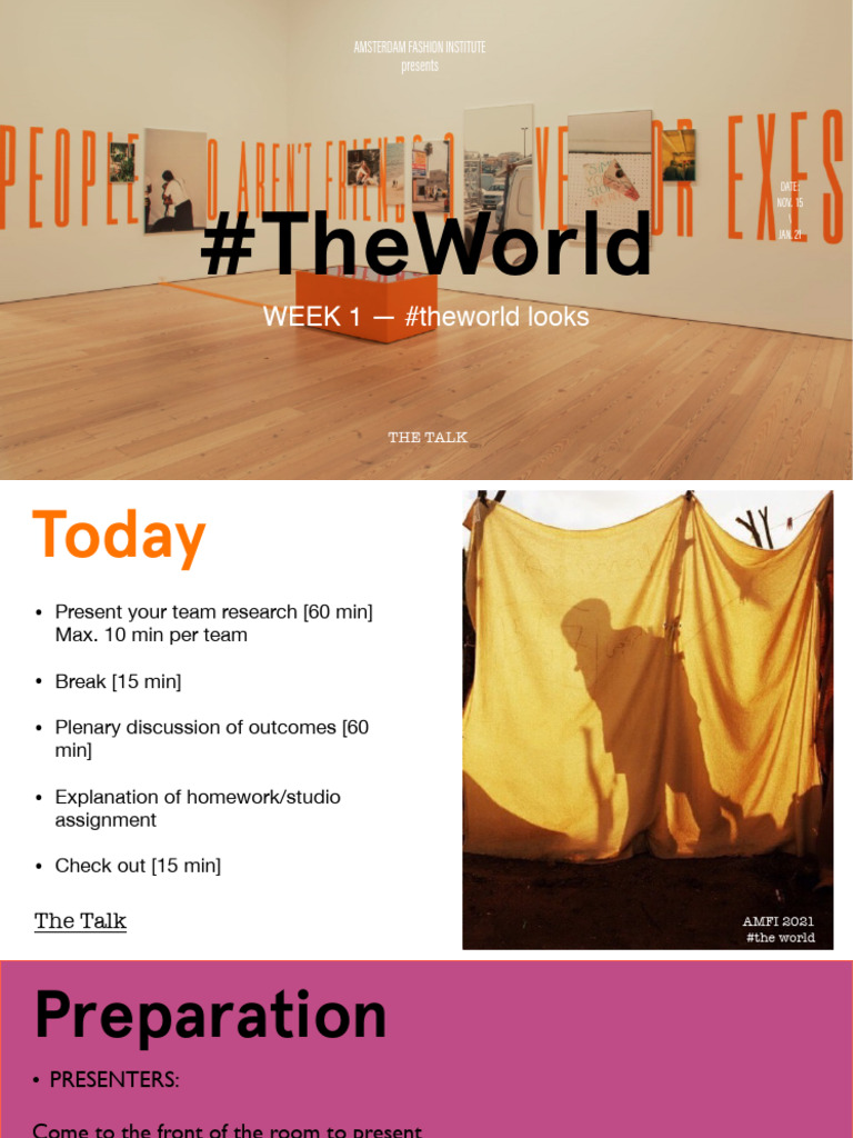 Lesson 1C week 1 - theworld INT 2021 | PDF