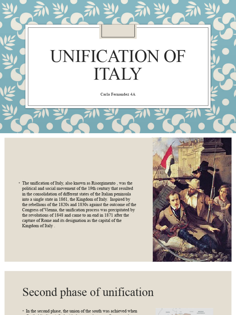 Unification of Italy | PDF | Italy | Southern Europe